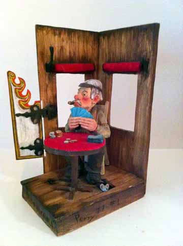 boydperrycollectors.com: Poker Player Original Wood Carving by Boyd ...